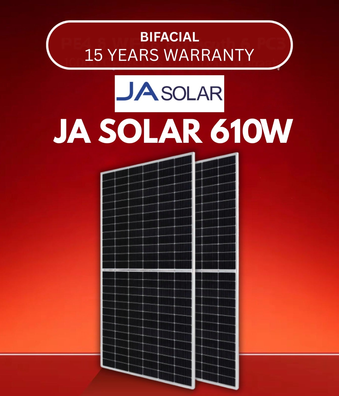 JA Solar 610W N-Type Bifacial – Go Solar Bazar